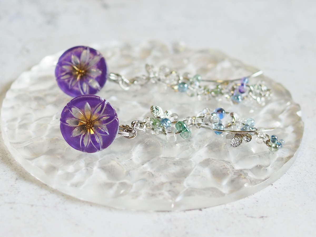 朝顔のイヤリング | Jasper&Cats