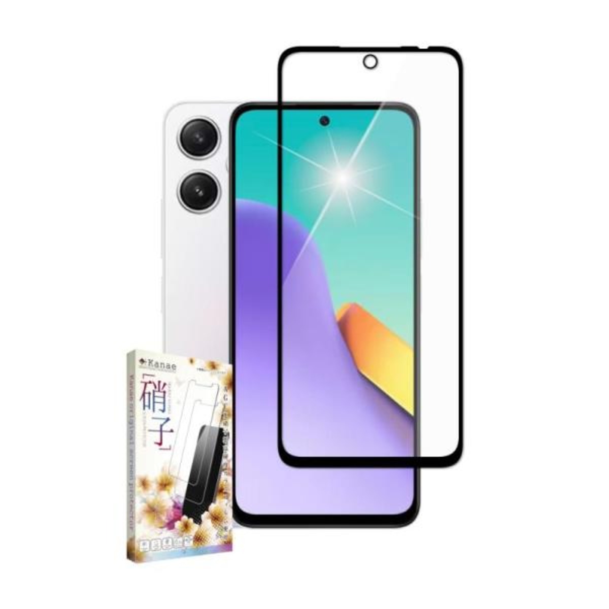 叶kanae カナエ XiaomiRedmi 12 5G 用 ガラスフィルム 強化ガラス 全面保護 保護フィルム フィルム XIG03 用 液晶保護フ1 | hero01