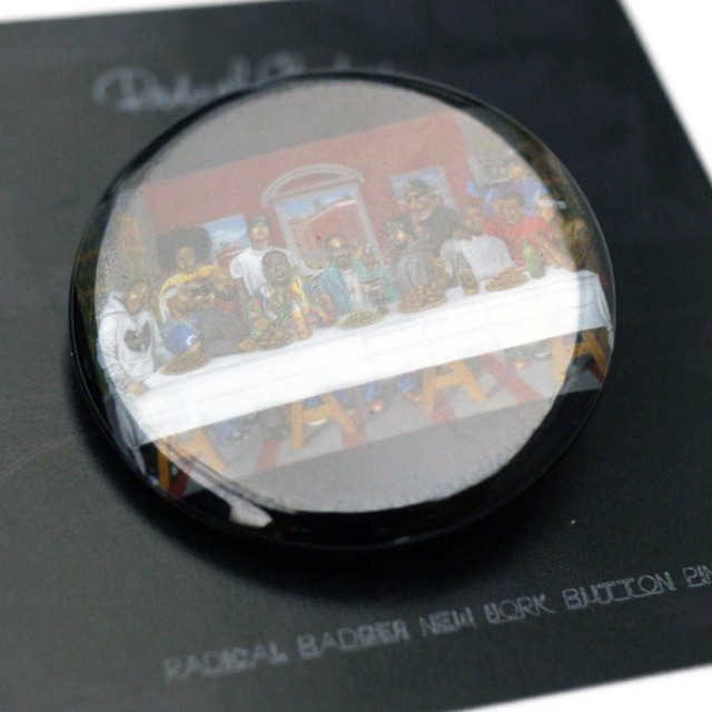 Radical Badge Rappers Last Supper Back Button | mingus