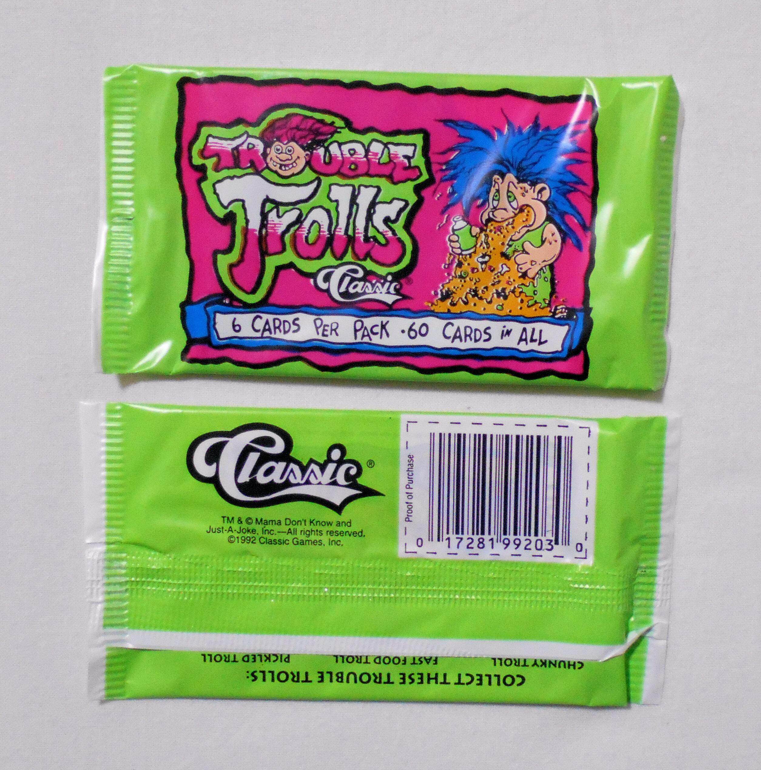 【NO.17 FAST FOOD TROLL [トラブル・トロール TROUBLE TROLLS TRADING CARDS]】 ＜1992年 ...