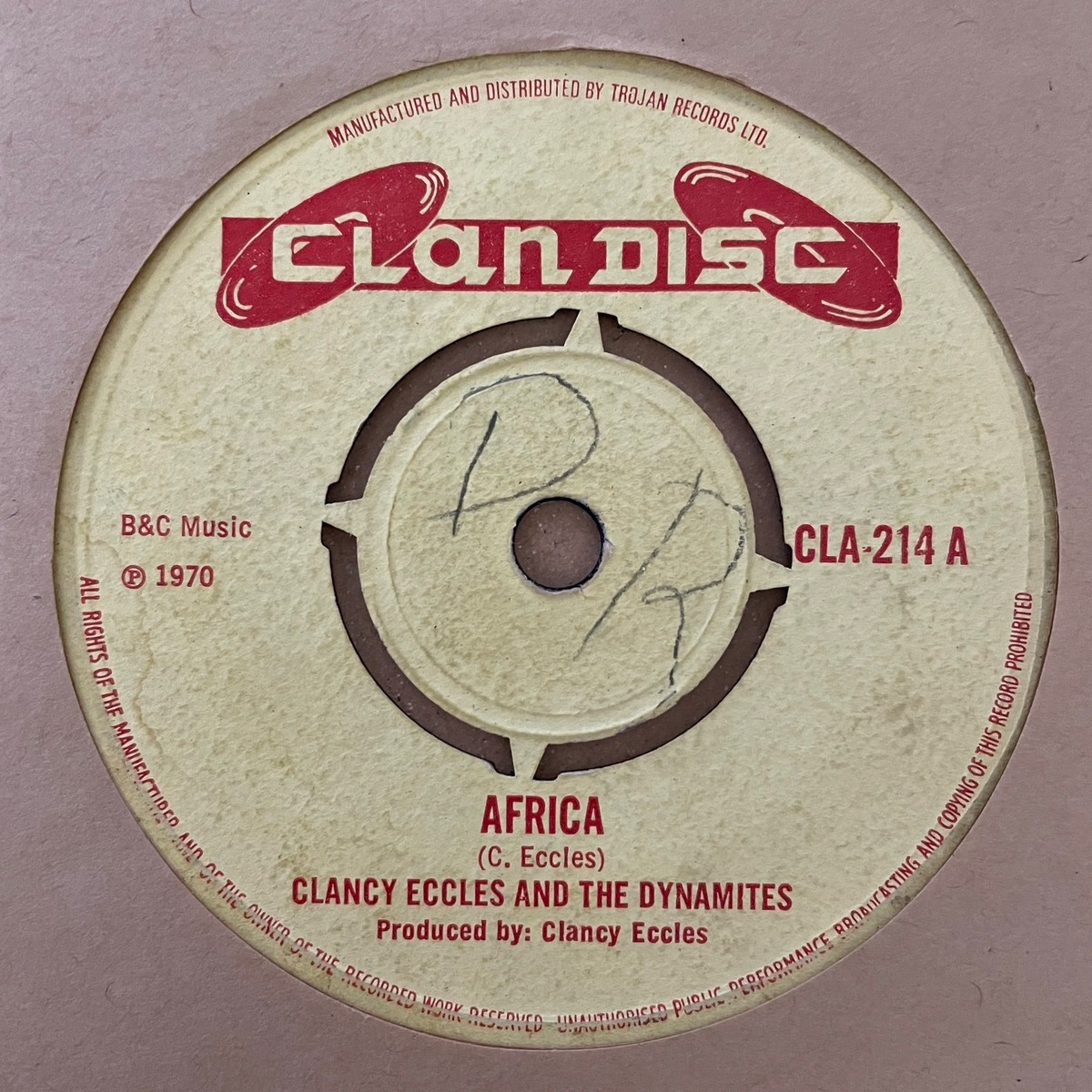 Clancy Eccles and The Dynamites - Africa【7-21275】 | Jamaican Soul