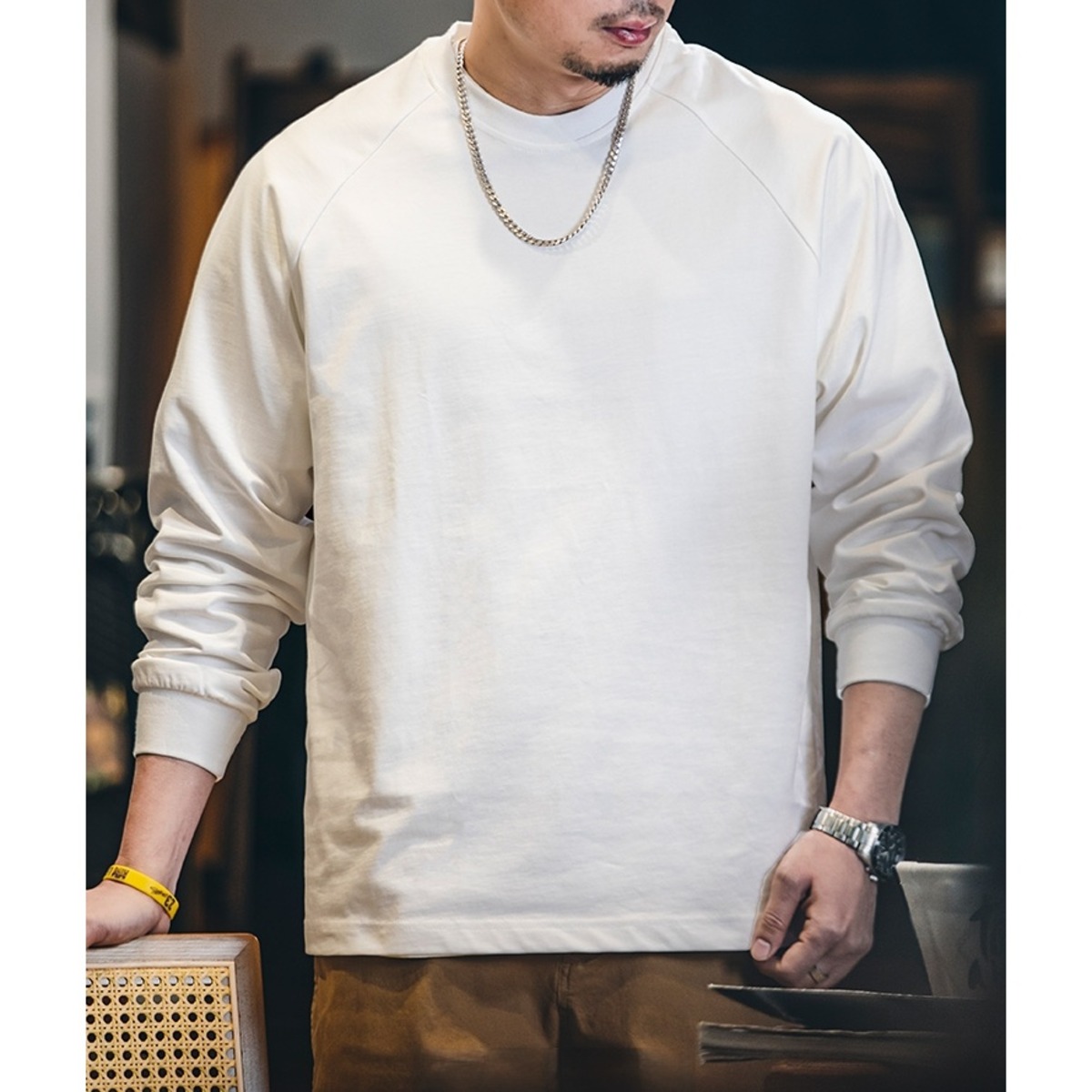 basic crew-neck pullover A1183 | AURA