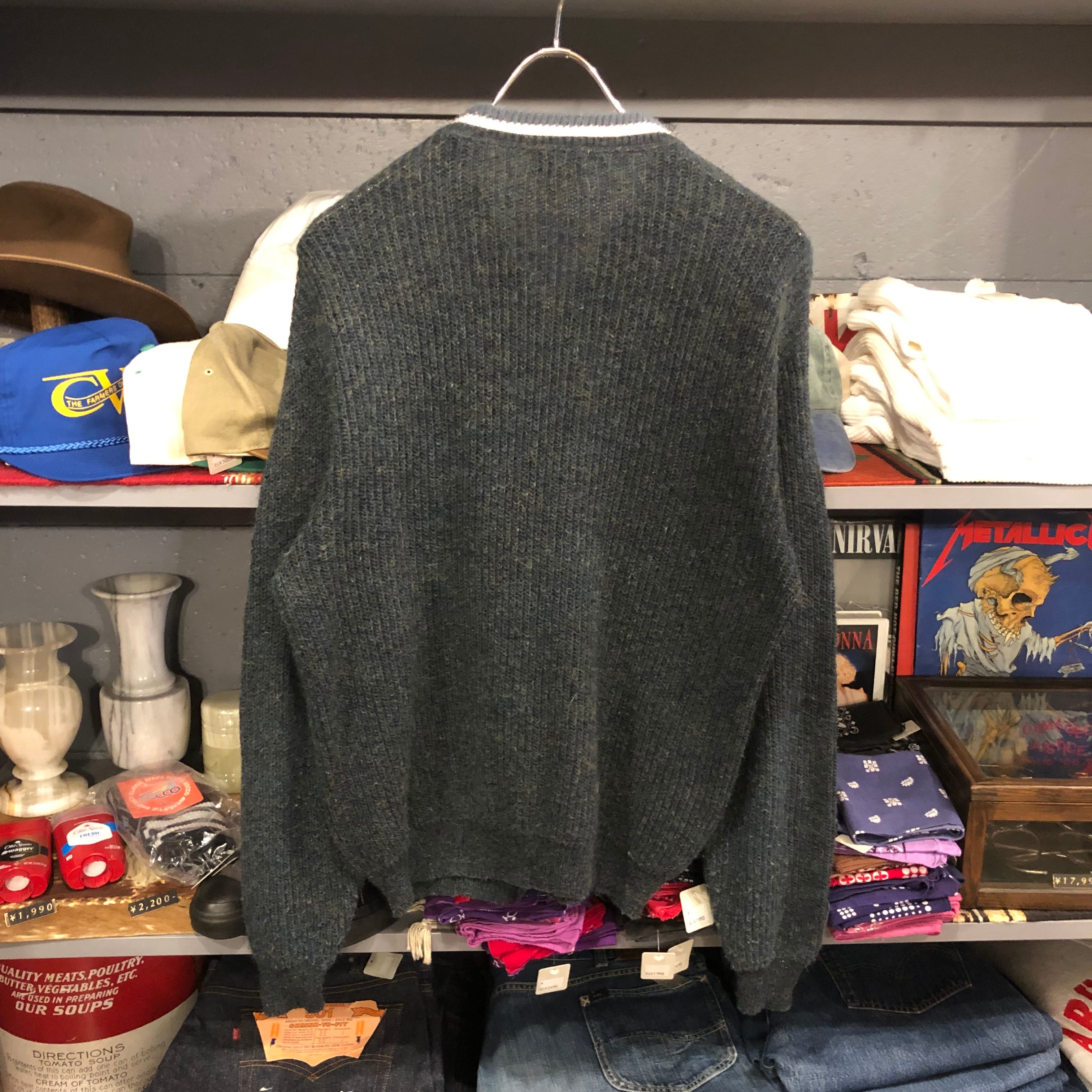 60s sedgefield Wool Knit Zip Cardigan | VOSTOK