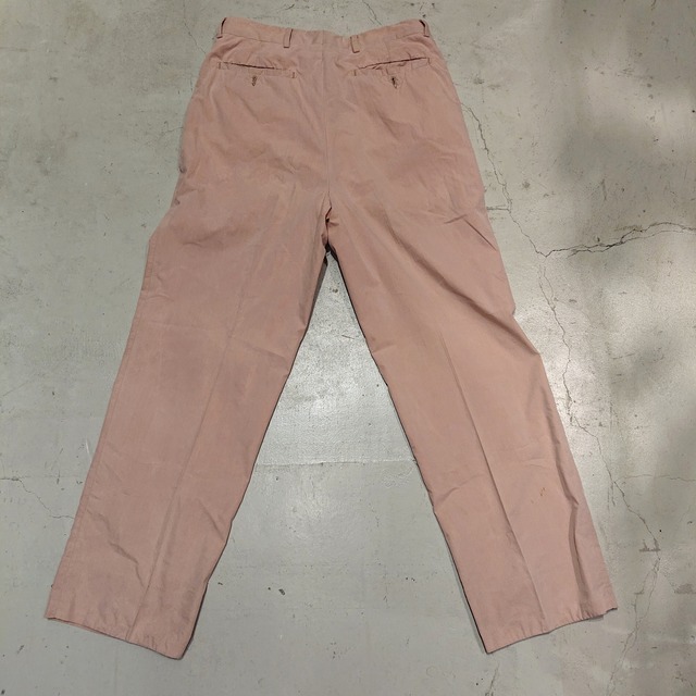 giorgio correggiari- ITALY MADE PEACH SKIN SLACKS PT | eeff.