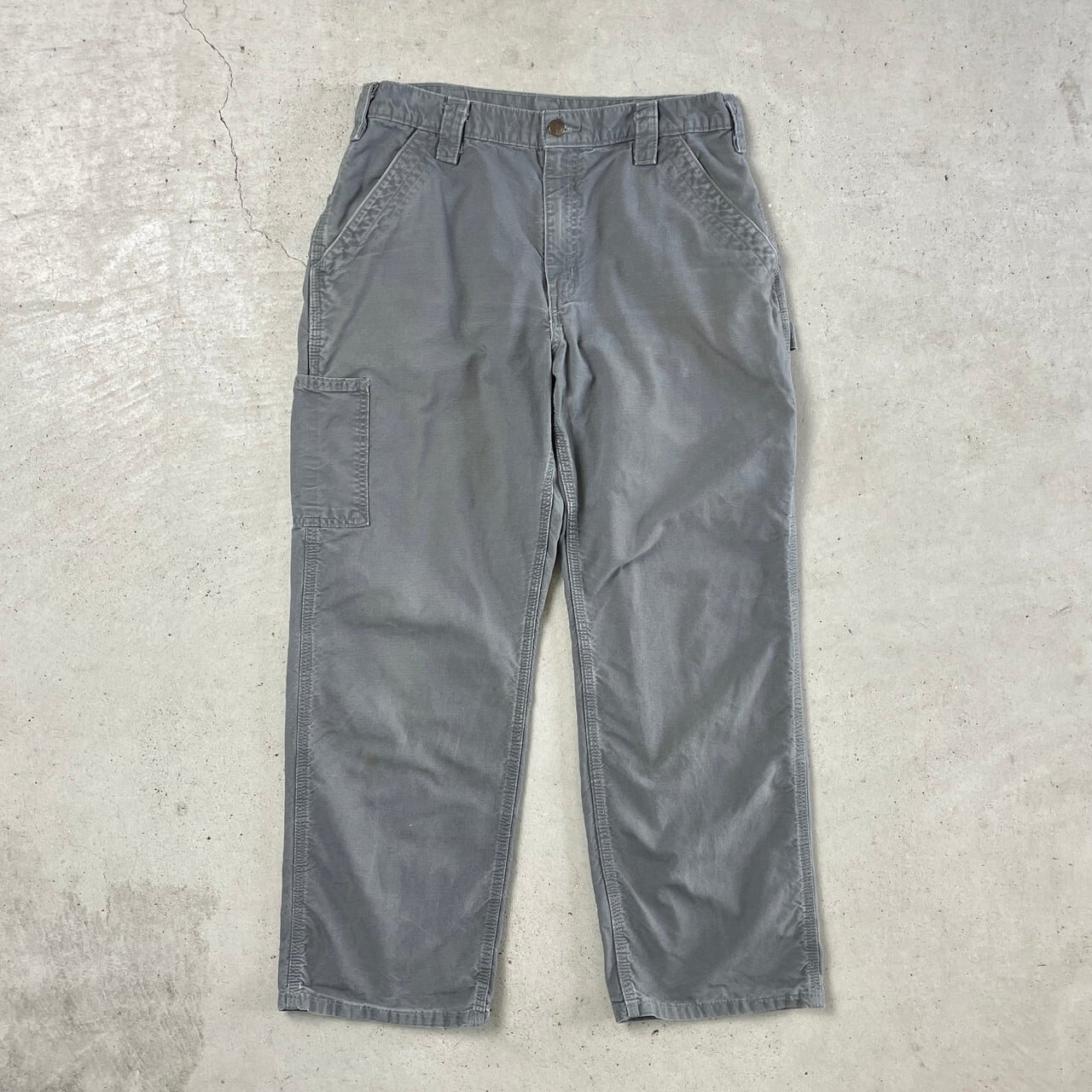 Carhartt カーハート ペインターパンツ ダック地 メンズW33 古着 ライトオンス B151 FAT グレー【ワークパンツ】/グレー ...