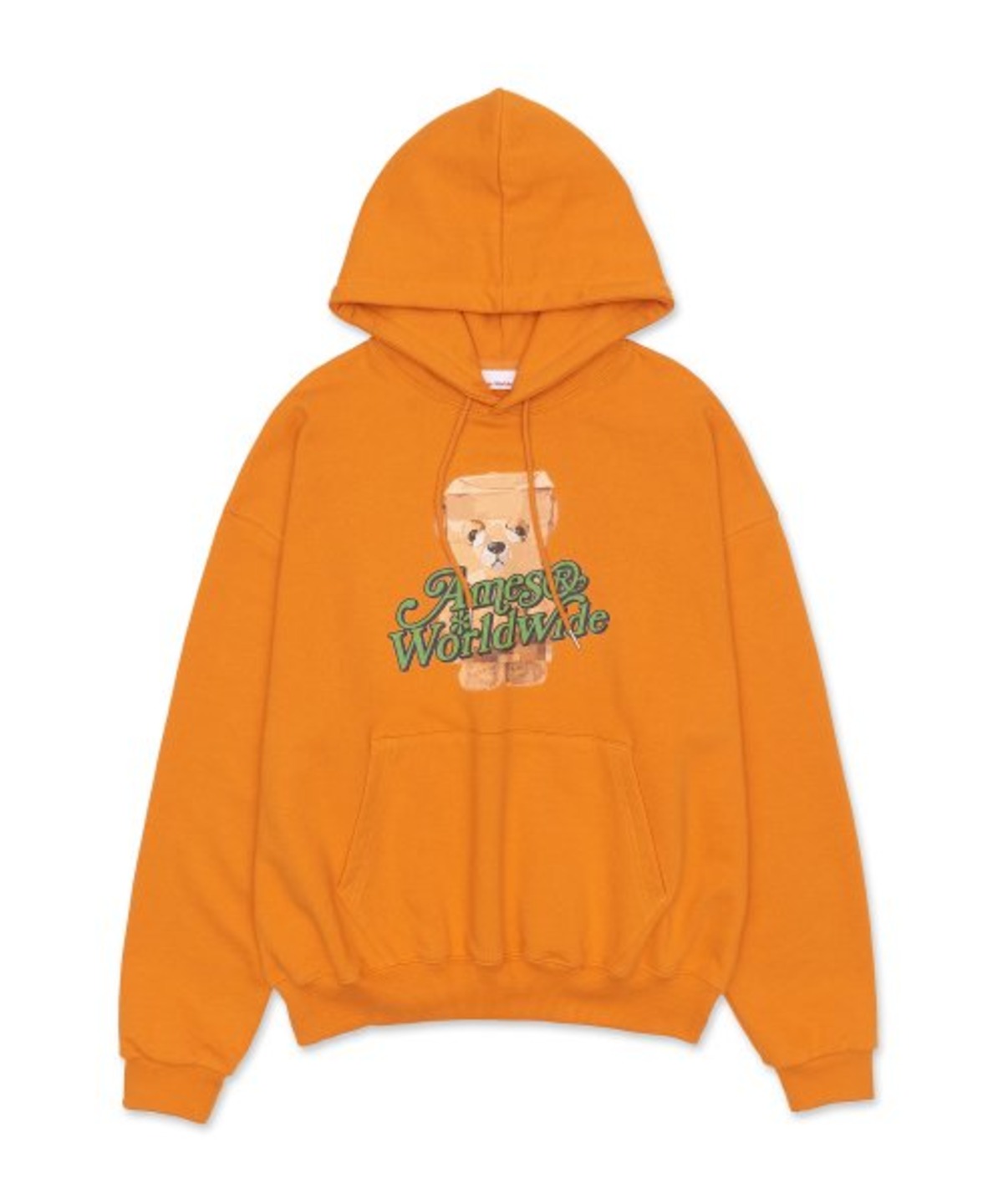 [AMES-WORLDWIDE] TEDDY BEAR HOODIE ORANGE | もごつ