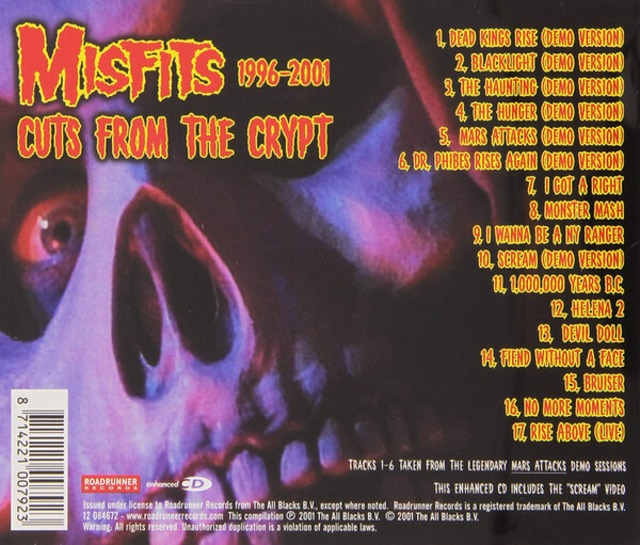 MISFITS/1996-2001 CUTS FROM THE CRYPT | RECORD SHOP CONQUEST/レコードショップコンクエスト