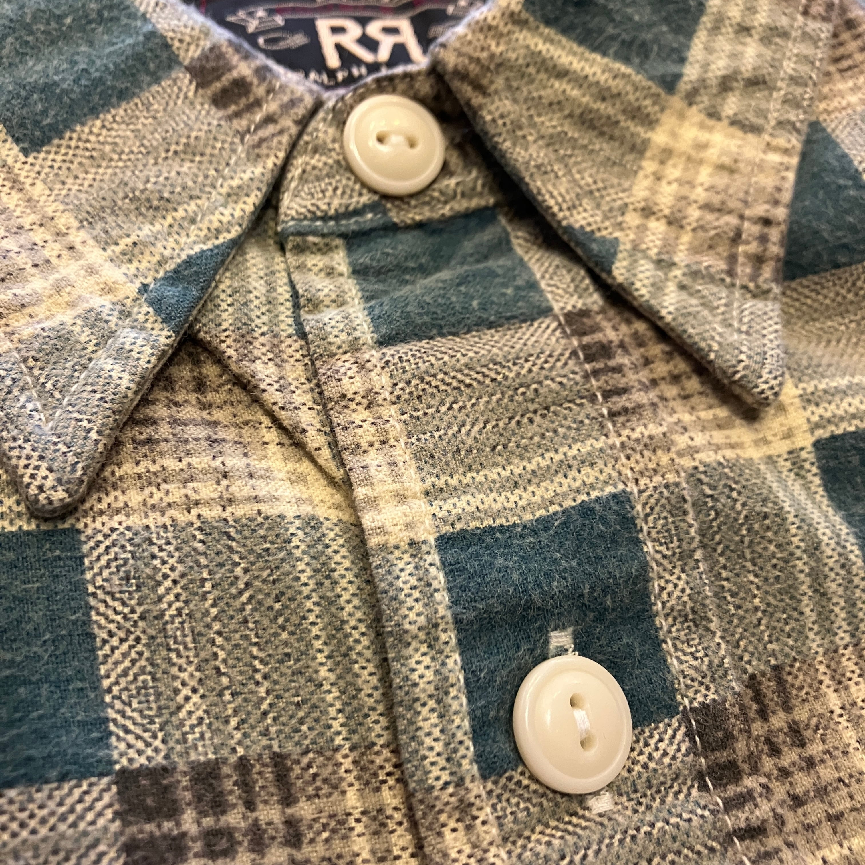 RRL PRINT FLANNEL CHECK SHIRT | safarionline
