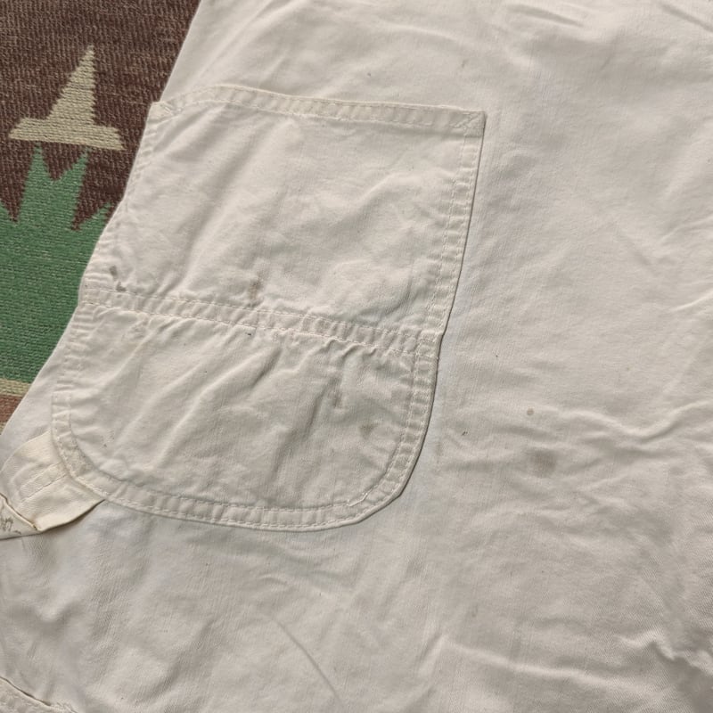 50s~ BILT-WELL Unbleached Twill Overalls w/Apron Pocket 50s~ BILT-WELL Unbleached Twill Overalls w/Apron Pocket