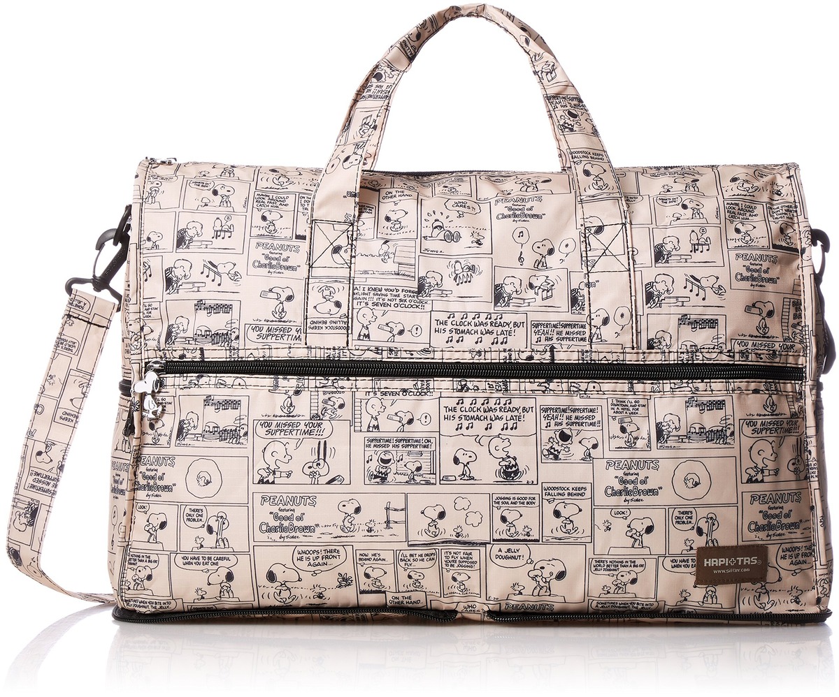 [ハピタス] 折りたたみボストンバッグ スヌーピー キャリーオン可能 23L SNOOPY ハピタス H0002 30 cm 0.39kg | quickstore