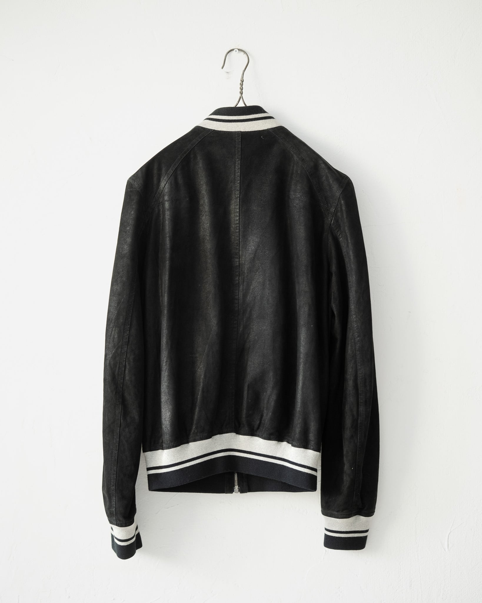 [10SS] "Dior HOMME" Leather Teddy Jacket (designed by Kris Van Assche ...