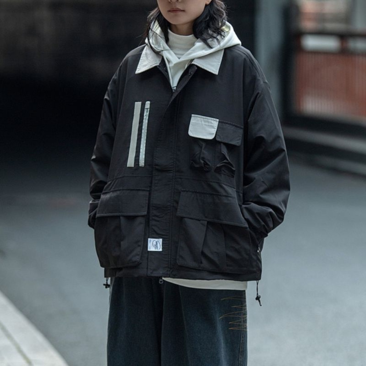 Contrast color Jacket M11900 | Monoqlo+