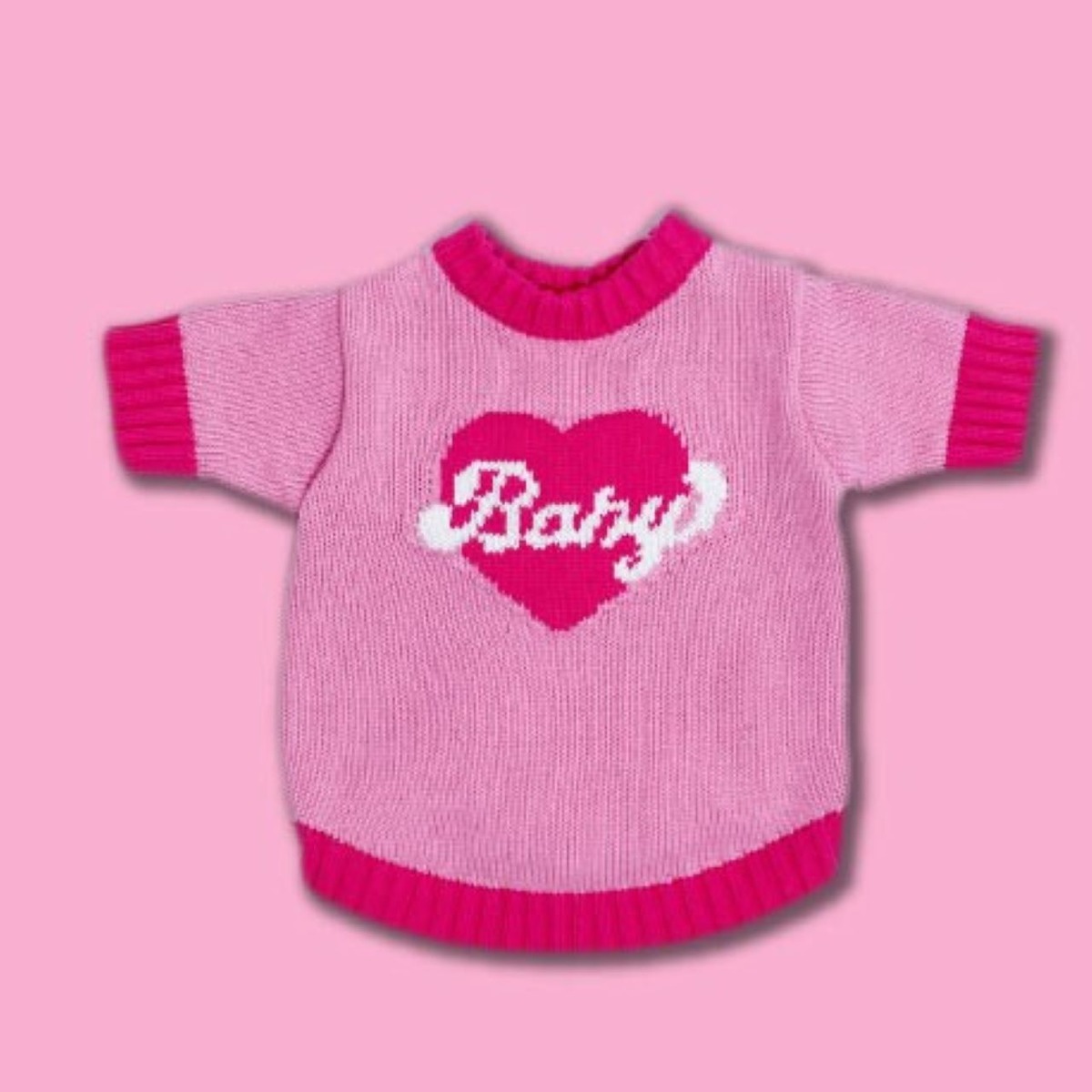 TOOF BABY HEART SWEATER（PINK） | hatch