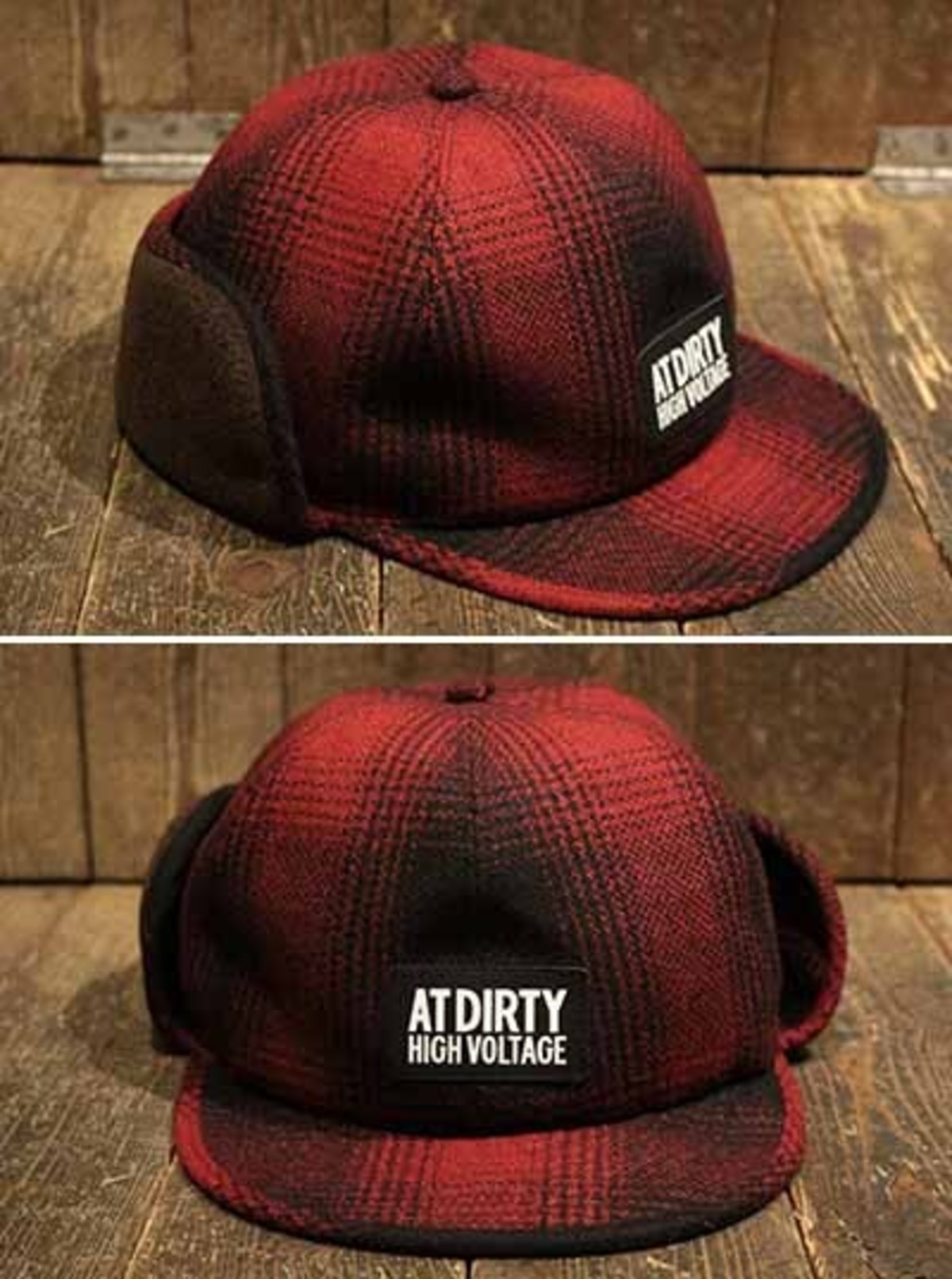 【AT-DIRTY】“FORESTER EAR WORM CAP” RED (アットダーティー) 正規取扱店(Official Dealer ...