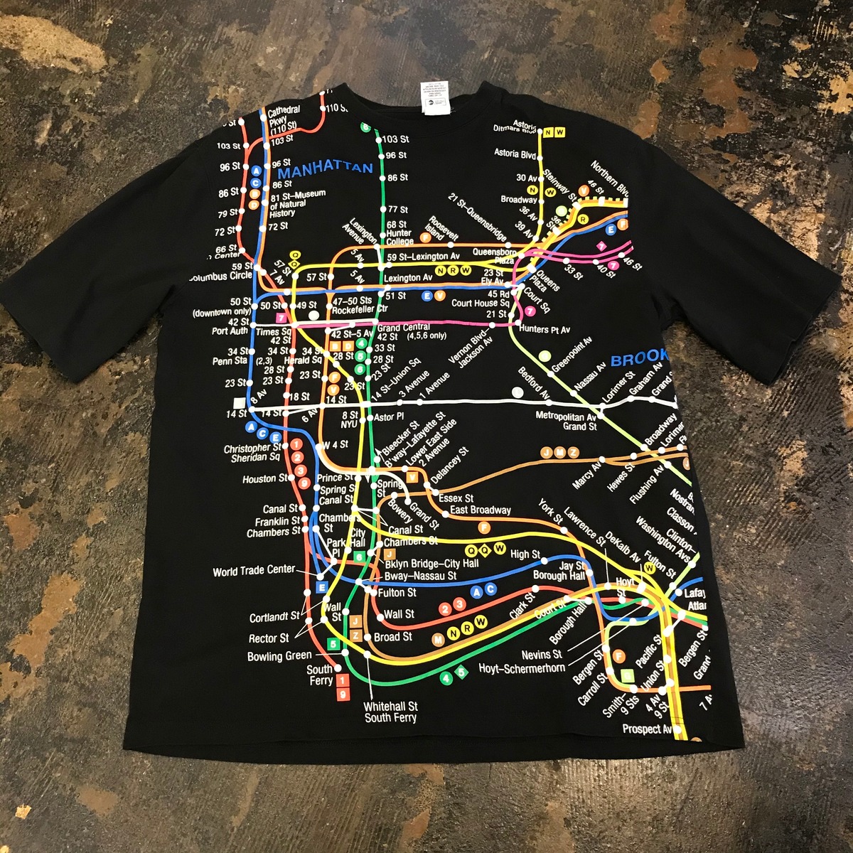 00S NEW YORK CITY SUBWAY LINE T-SHIRT | maar select vintage clothing