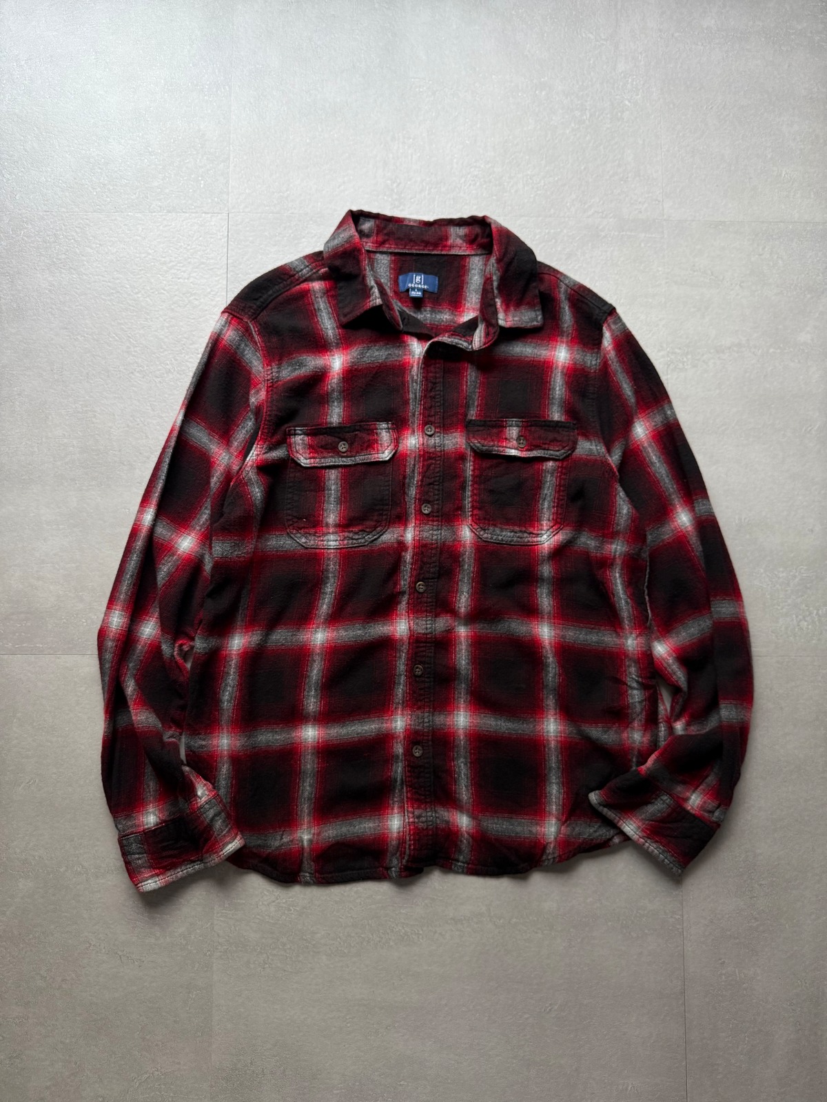 George ombre flannel shirt | Pheasant