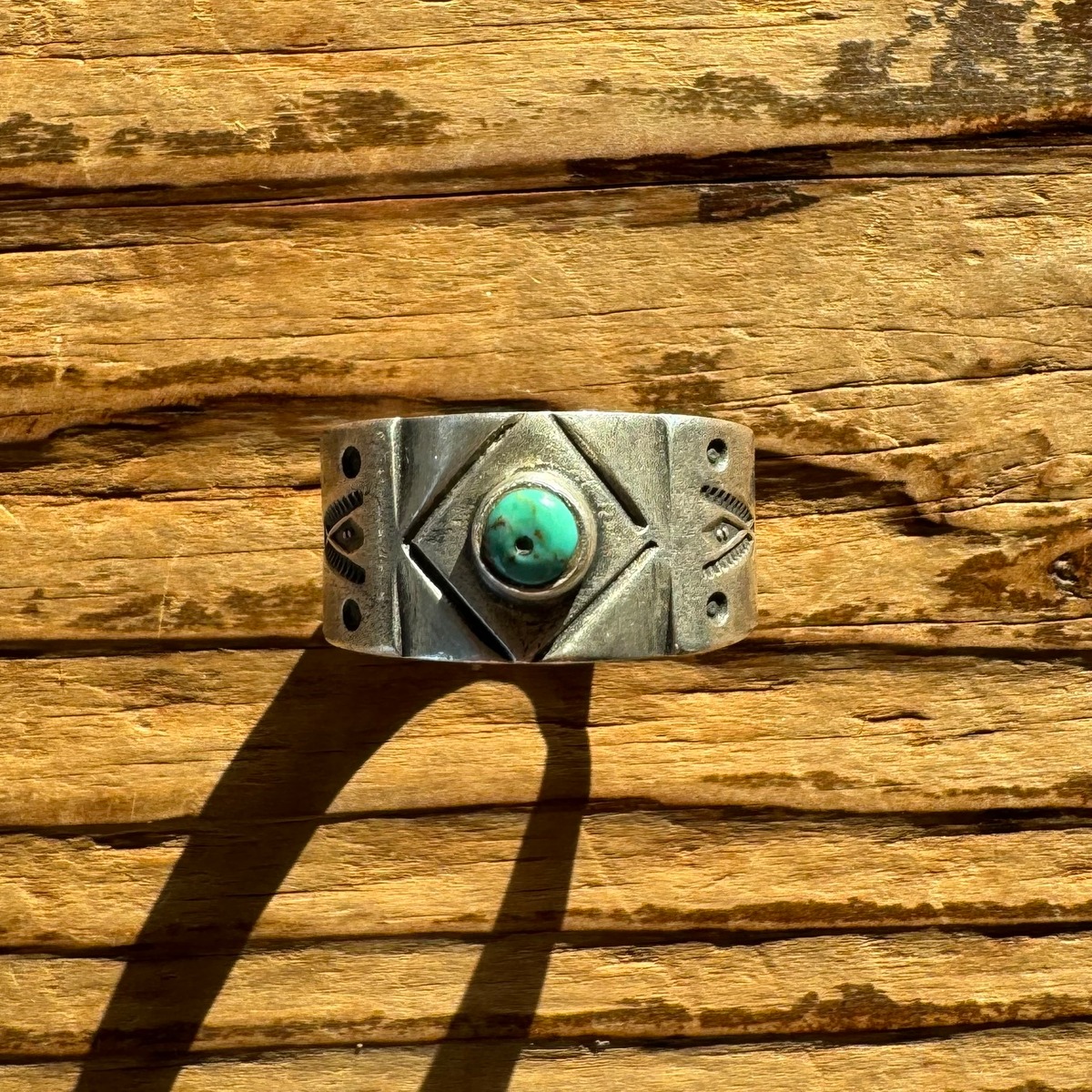 FTC Vintage Fox bead Tufa Cast Ingot Ring/ US10.5 | Rei-mart