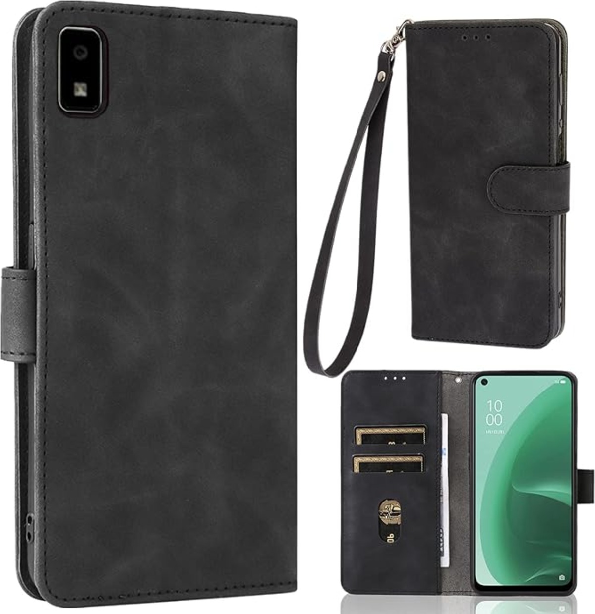 AQUOS wish 3 ケース 手帳型 【 ストラップ 一本付 】 適用 アクオス wish3 A302SH A303SH SH-53D ...