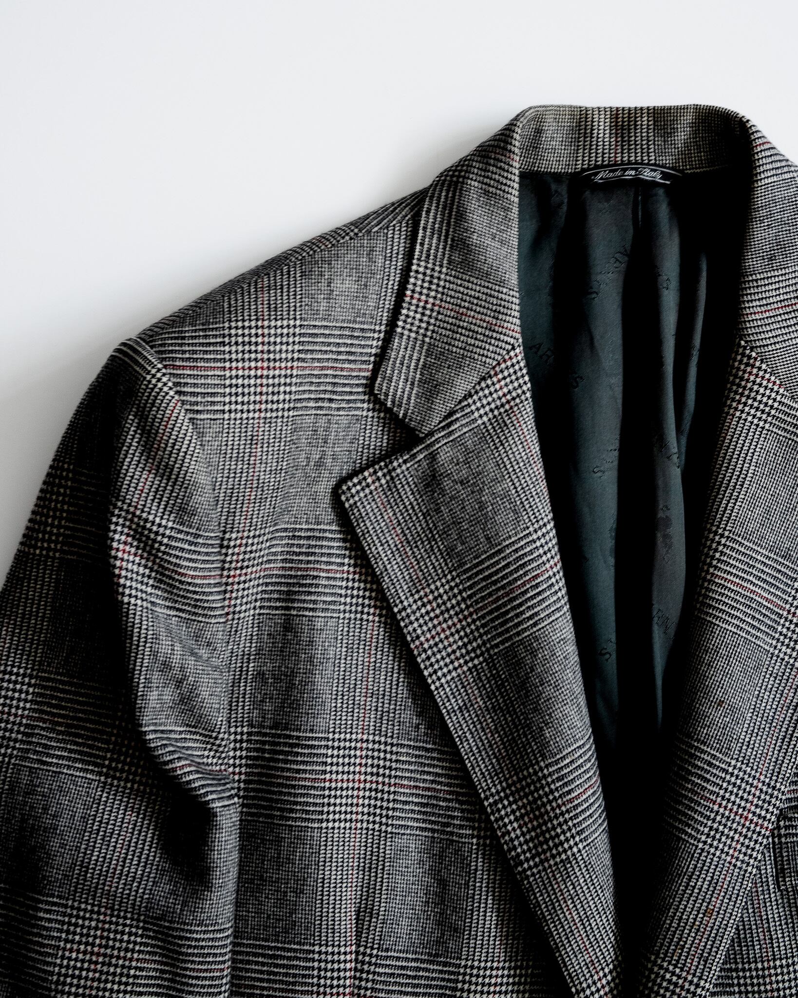 [90's] "ARNYS PARIS" Ermenegildo Zegna Cloth Wool 2 Button Tailored ...