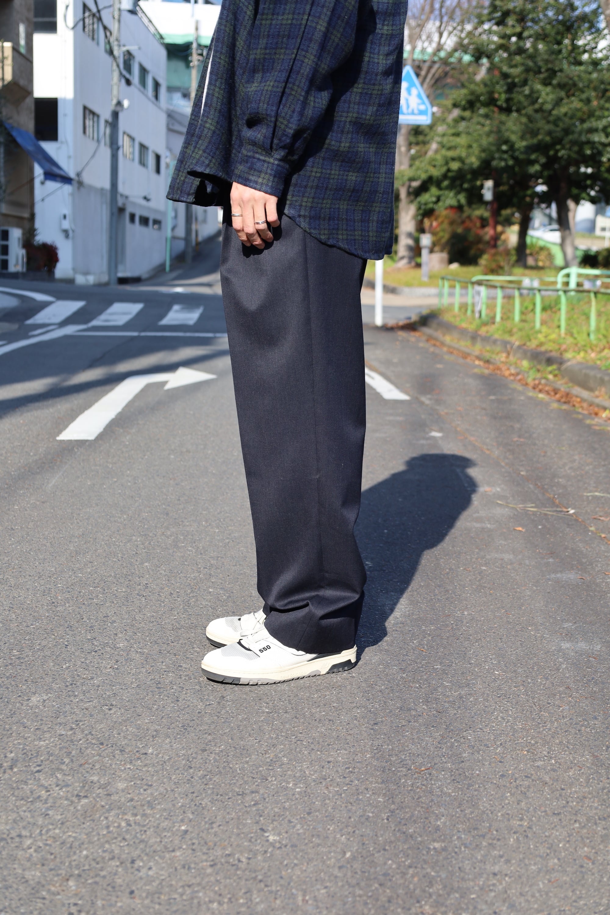 80's-90's USA製 NORDSTROM by J.B.Britches Tuck Wool Slacks（W36 L31） | CALM