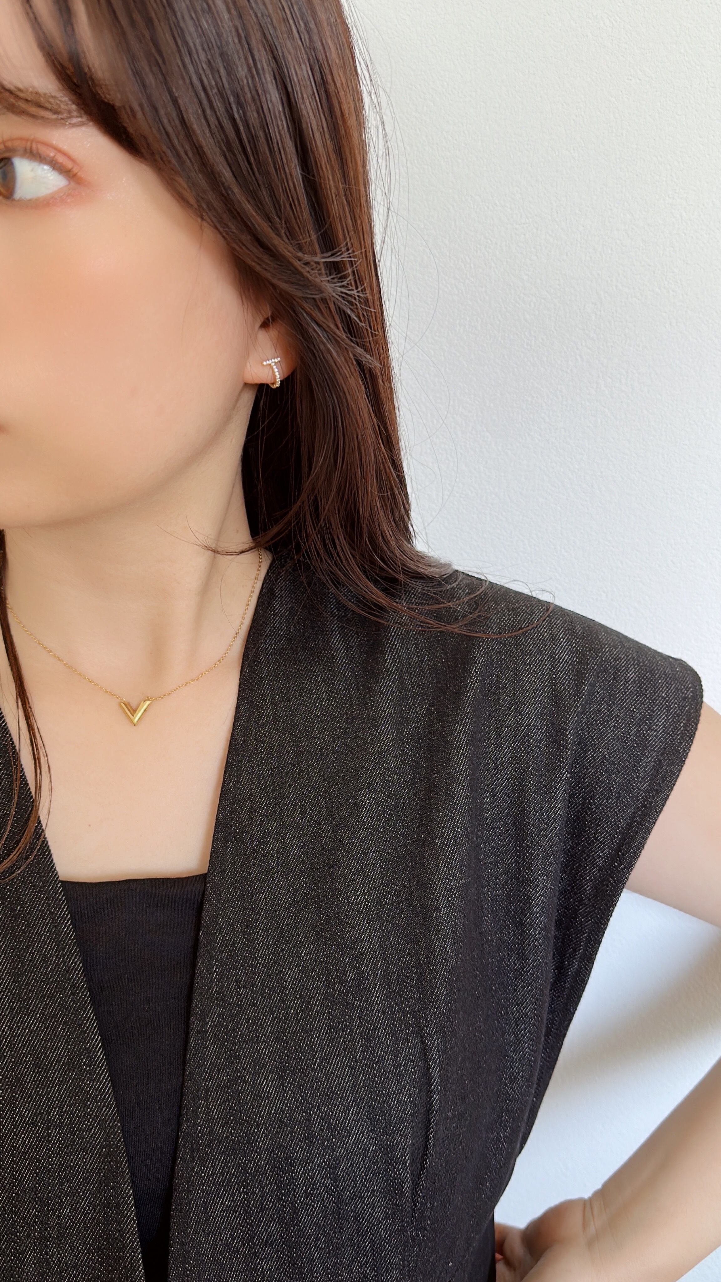 S925 Tフープピアス | none