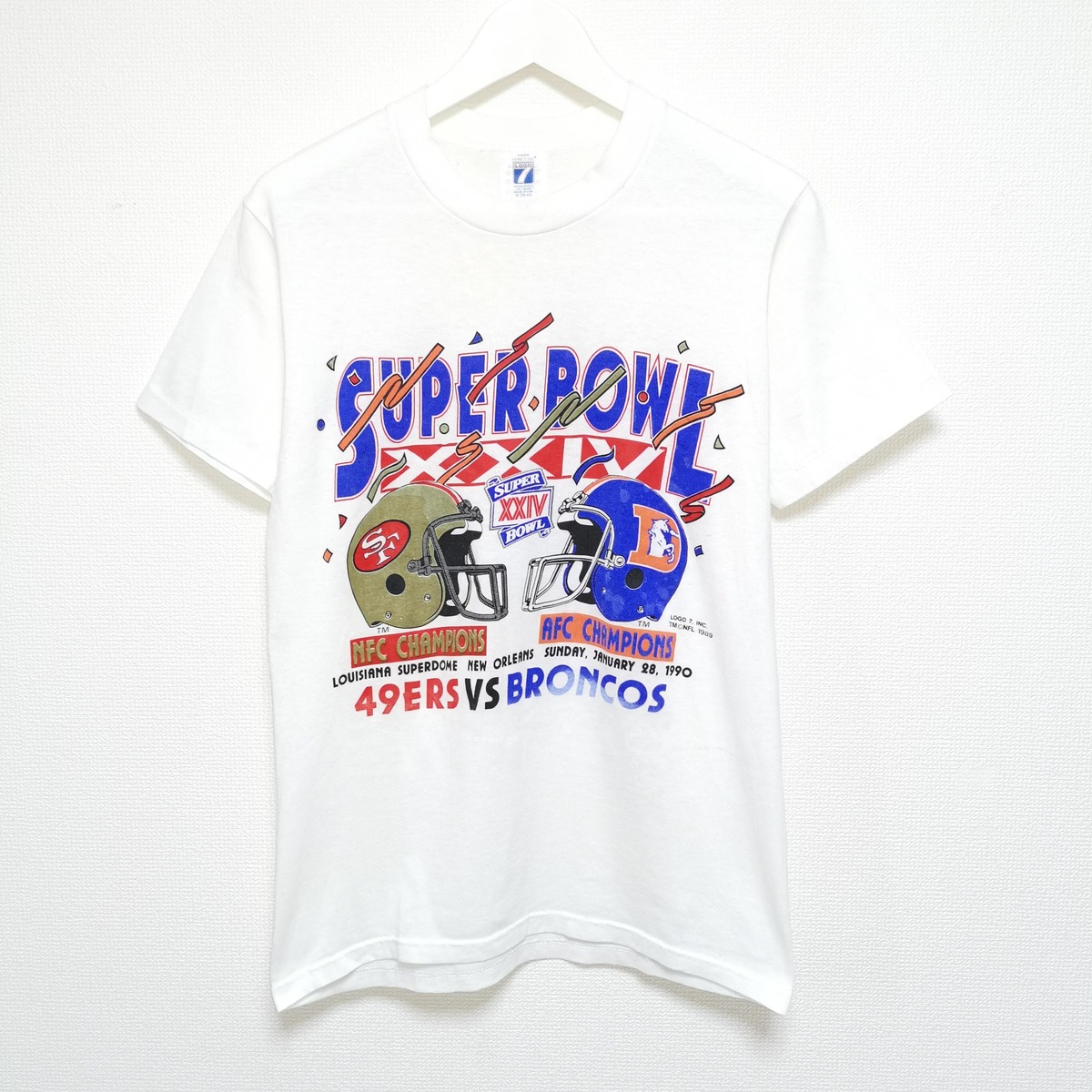 送料無料 M 80s 49ers Broncos Tシャツ LOGO7 NFL USA製 | neggycmart_base