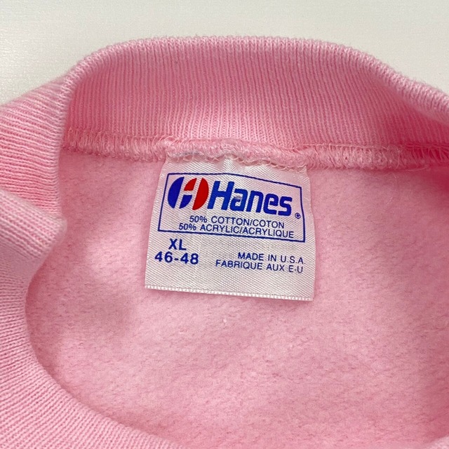 80s "Hanes" Pink Sweat Size XL | Pigsty Amemura