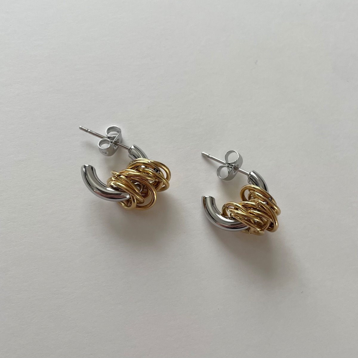 ring hoop pierce ステンレスピアス | Showkey