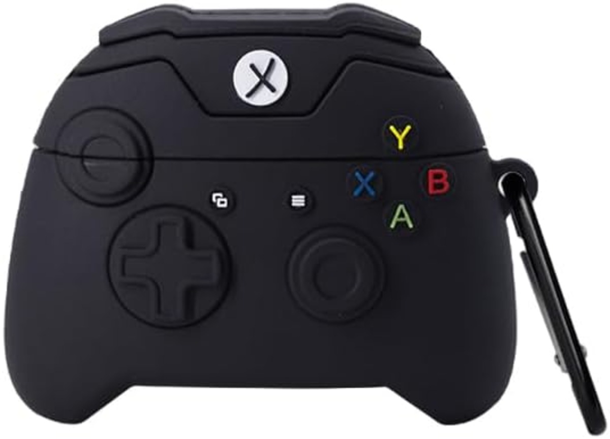 AirPods Pro1 Pro2 ケース ゲーム機ジョイスティック ブラック 3D シリコン かわいい Airpods Pro第1世代 第2世代 可愛い 面白い アイデア 耐衝撃 カバー ...