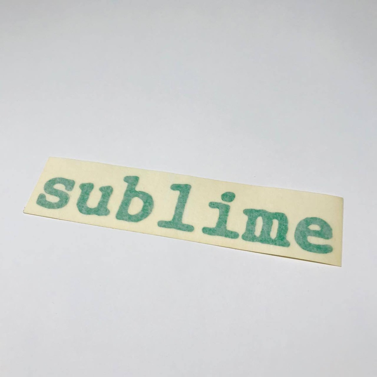 1990s Sublime Sticker "Transfer Logo" -Green- | HANGOUT