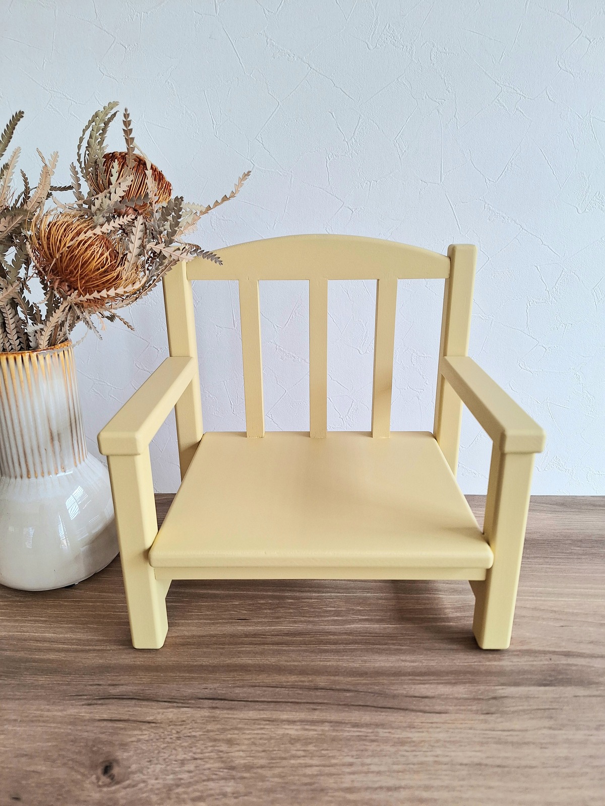 Msize パステルイエロー ぬいぐるみ用 1人掛け 椅子 | LEMON レモン │小さなかわいい家具のお店│キッズチェア│ベンチ