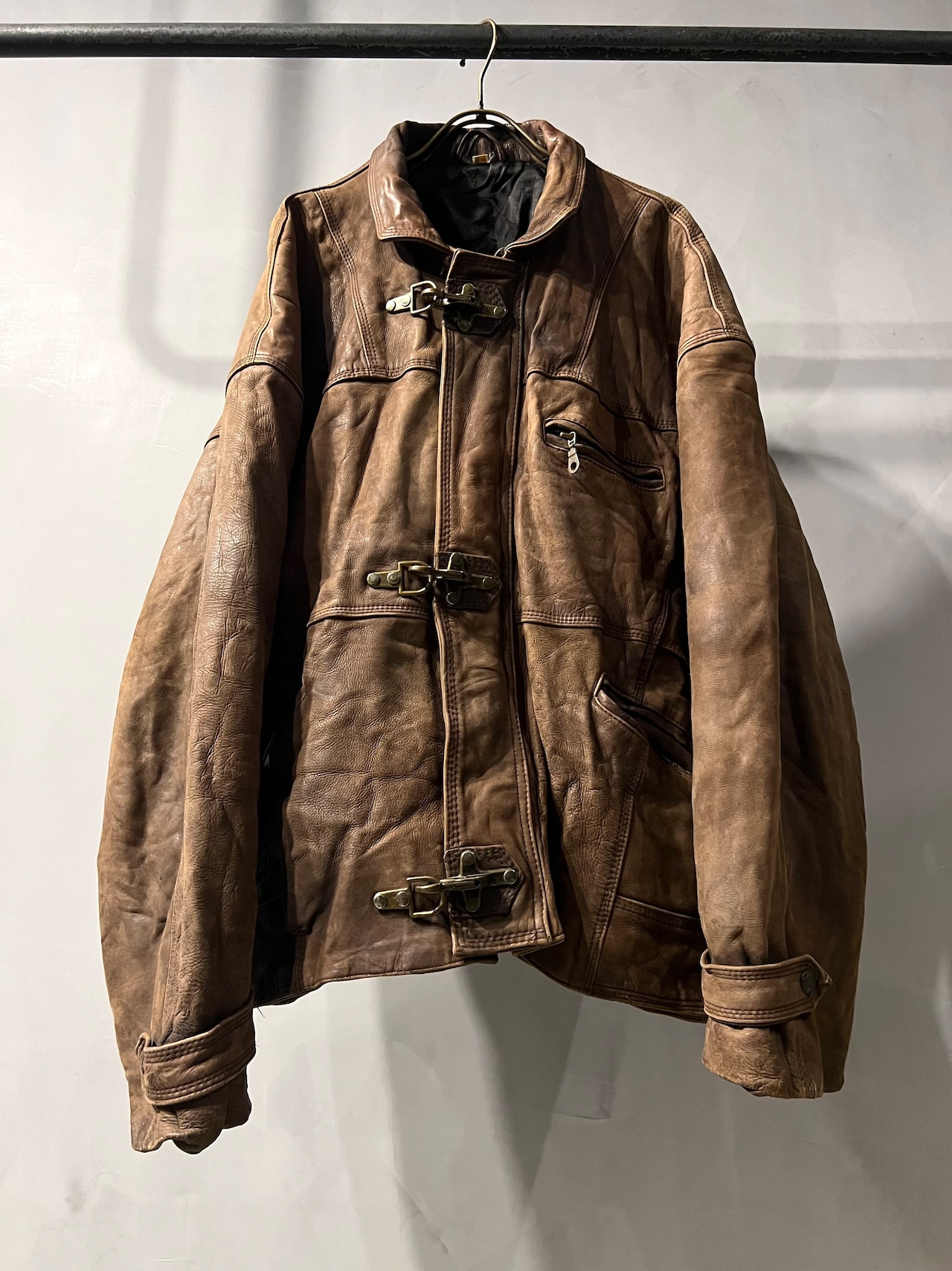 Fireman Leather Jacket | Shirafu