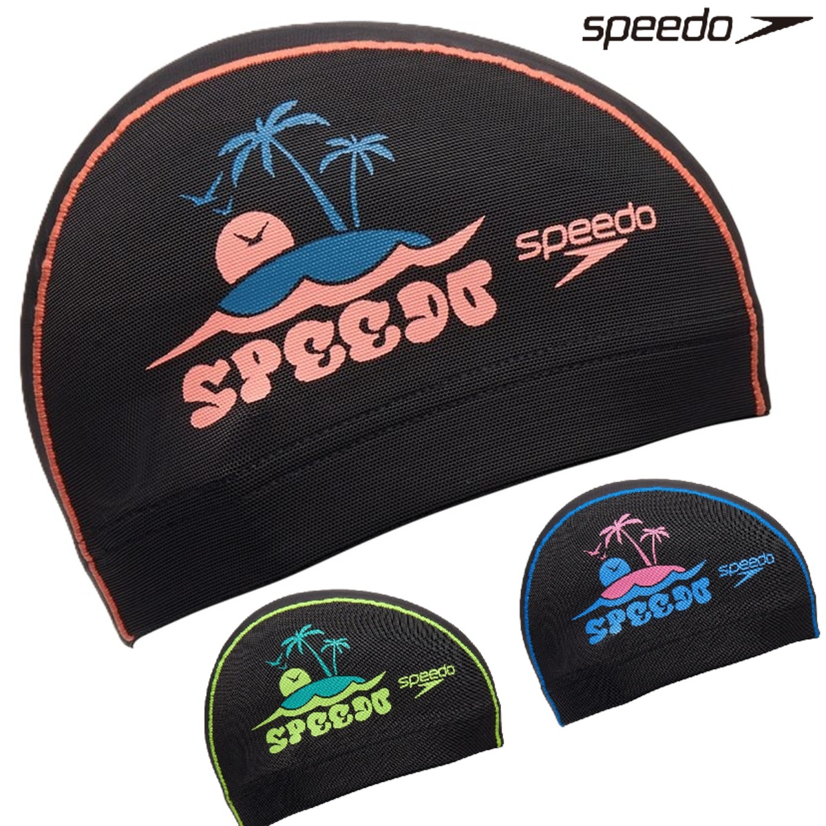 speedo スピード SE12555 メッシュキャップ スイムキャップ 水泳 サンセットメッシュキャップ | New Level ...