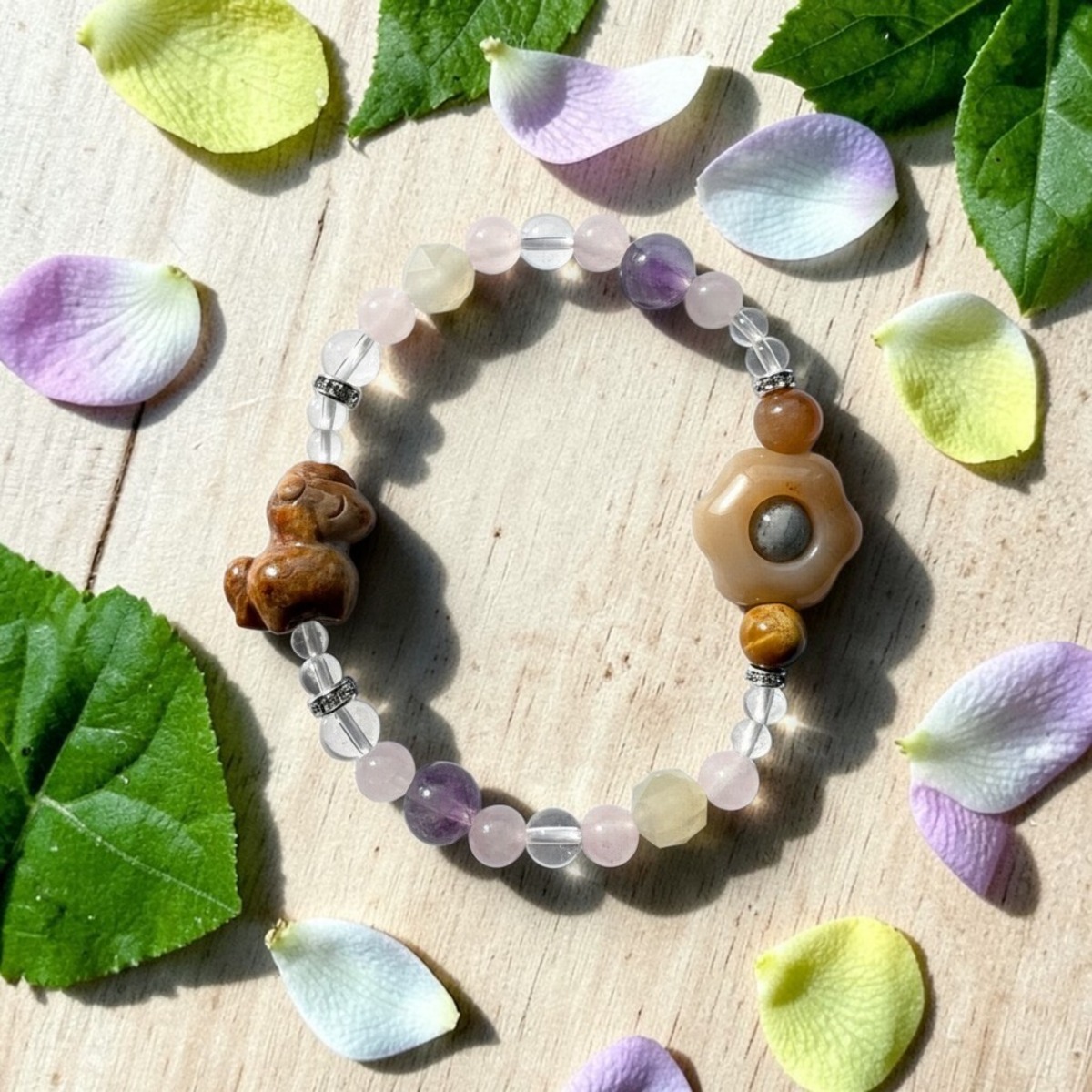 Mana Fossil Flower（マナ・フォシルフラワー）― 太古の花の守り ―ブレスレット Ⅳ | LufeMana