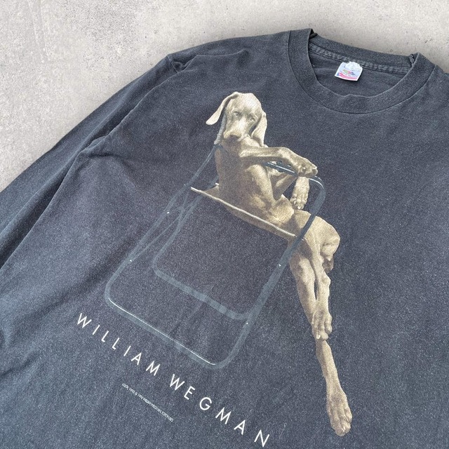 william wegman long sleeve t shirt 90s | focus