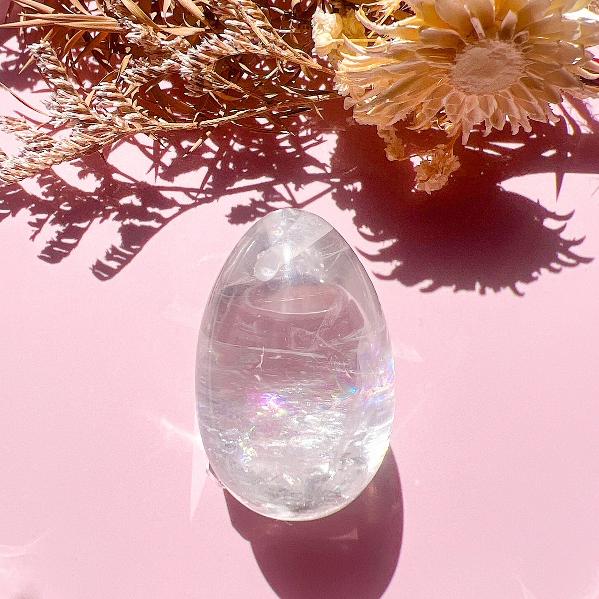 穴あき☆クリアクォーツegg | Lithica