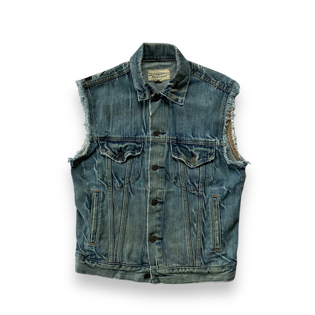 j4/Ralph Lauren denim&supply denim vest men'sS | 古着butterfly