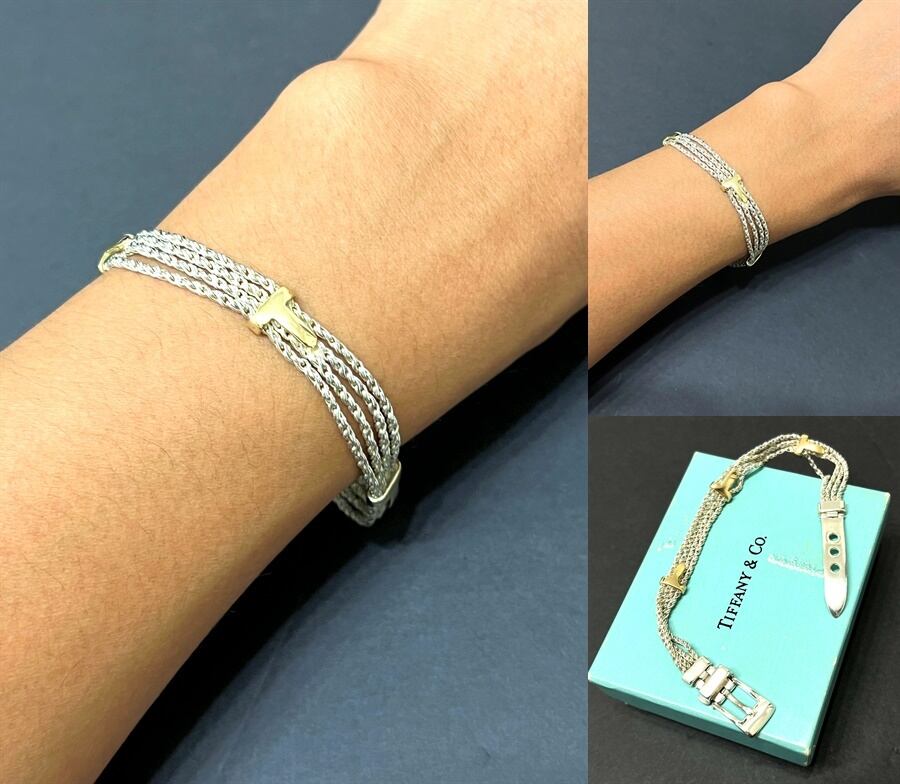 TIFFANY ティファニー T サンチュール ブレスレット Tアイコン TIFFANY ティファニー T サンチュール ブレスレット Tアイコン