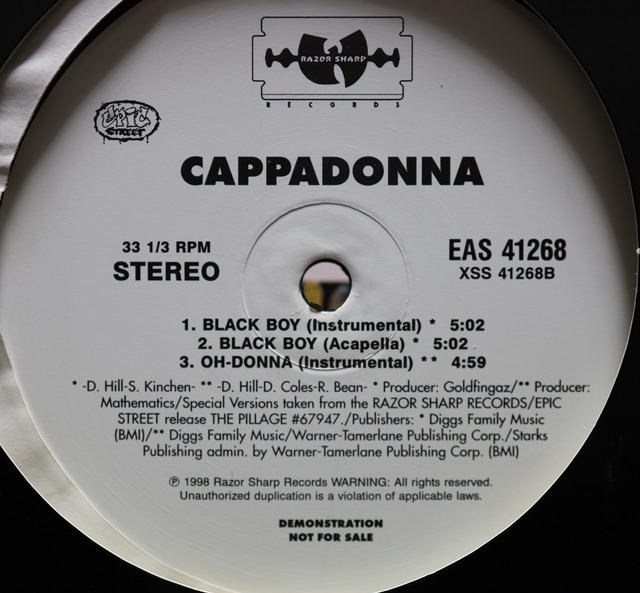 【12inch】Cappadonna / Black Boy | COMPACT DISCO ASIA