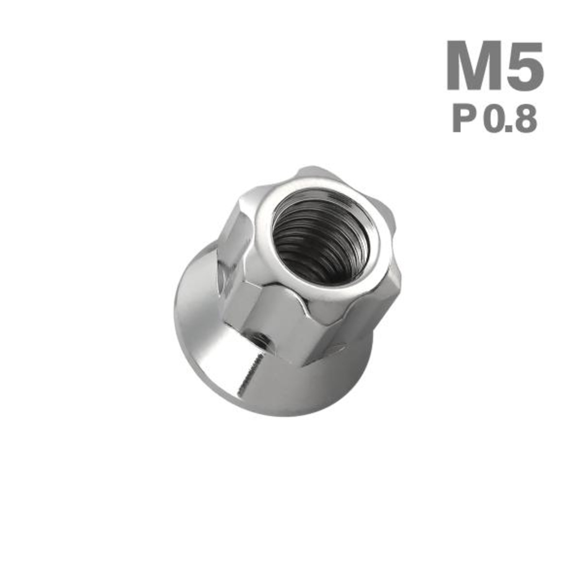 ステンレスナット M5 P0.8 六角ナット ロング貫通ナット デザインナット シルバーカラー TF0051 | TECH-MASTER ボルト専門店