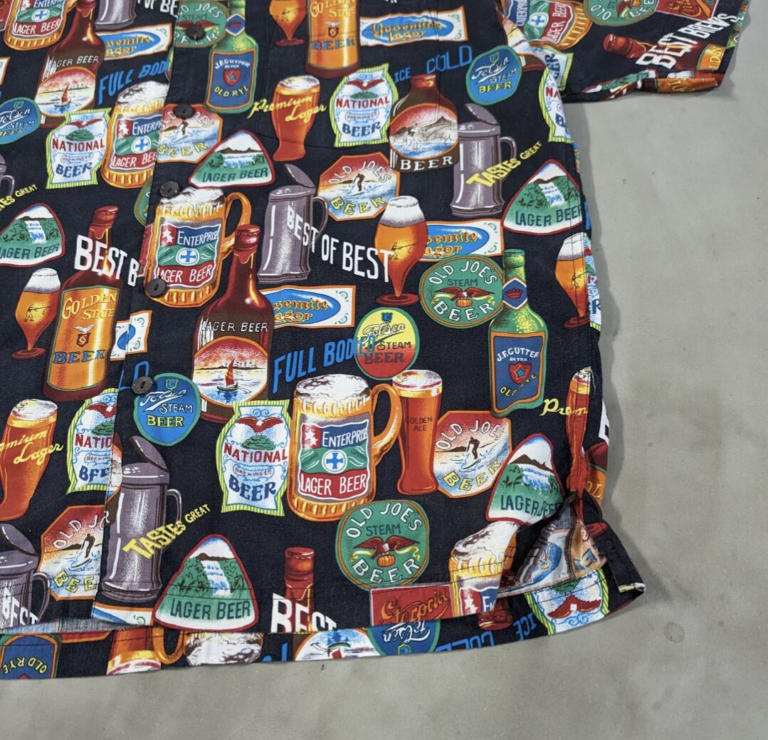 beer pattern open coller shirt 小岩店 | What’z up