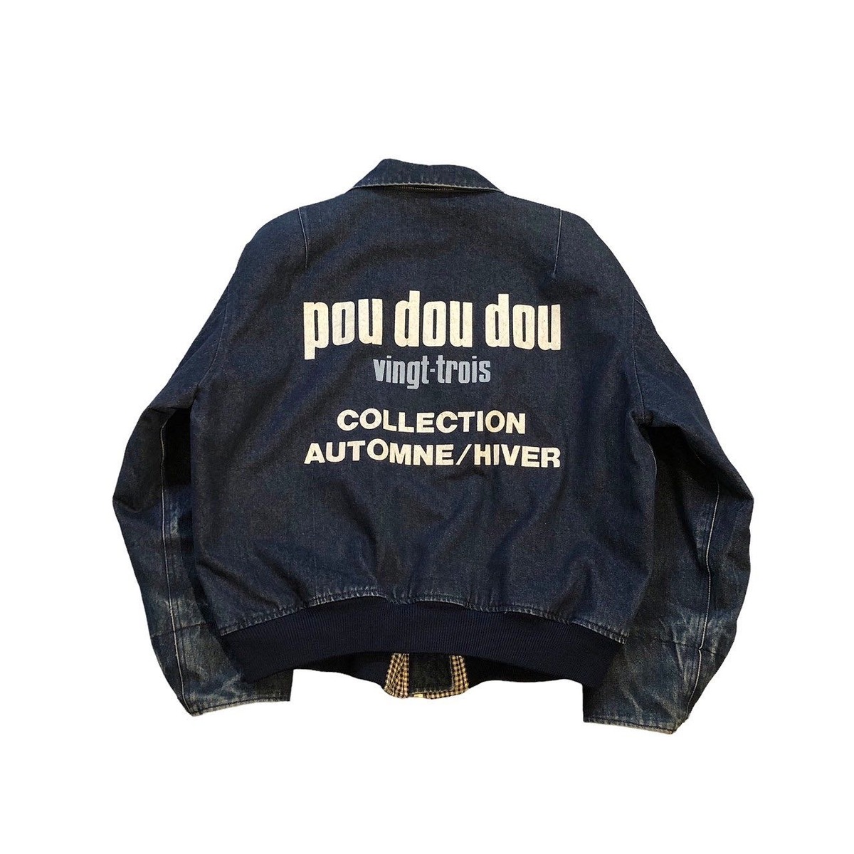 "Pou doudou" Indigo blue cotton design blouson | Kissmet