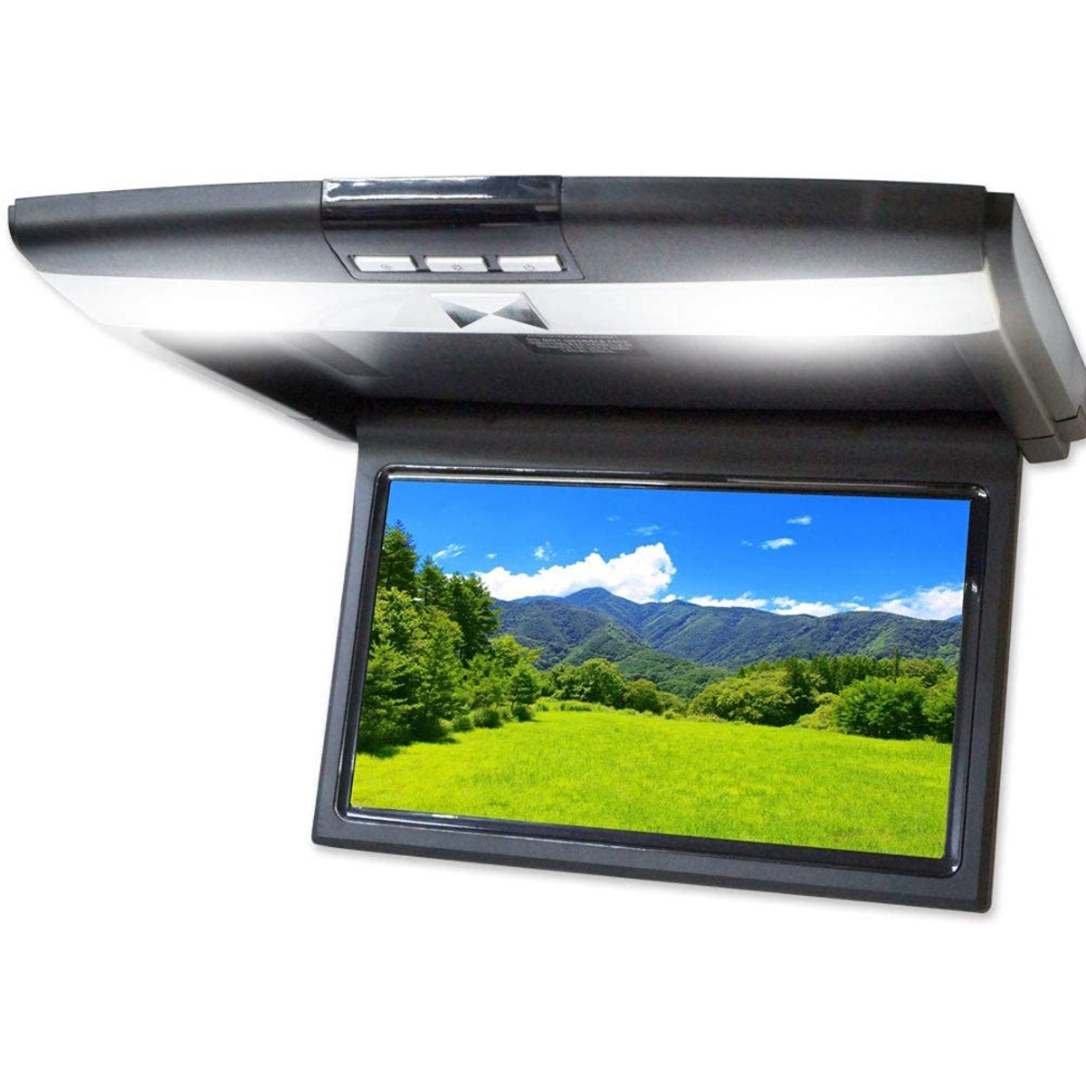 【F1012B】 10.1インチ フリップダウンモニター WSVGA 1024xRGBx600 液晶パネル採用 IRイヤホン対応可能 3色選 ブラック | vvv Cat*