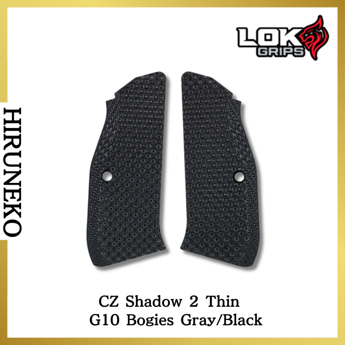 LOKGRIPS Shadow2 Thin G10 Bogies CZ Shadow 2 Thin Bogies LK-SH2-TBG-02 ...