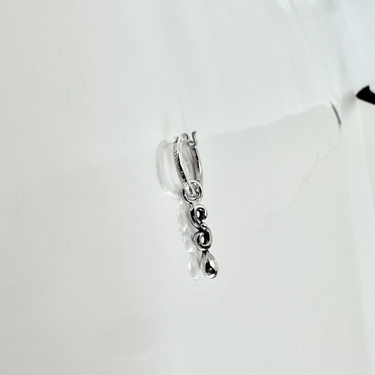 THIN HOOP raised by wolves with TEARDROP / シンフープピアス レイズド バイ ウルヴス ウィズ ...