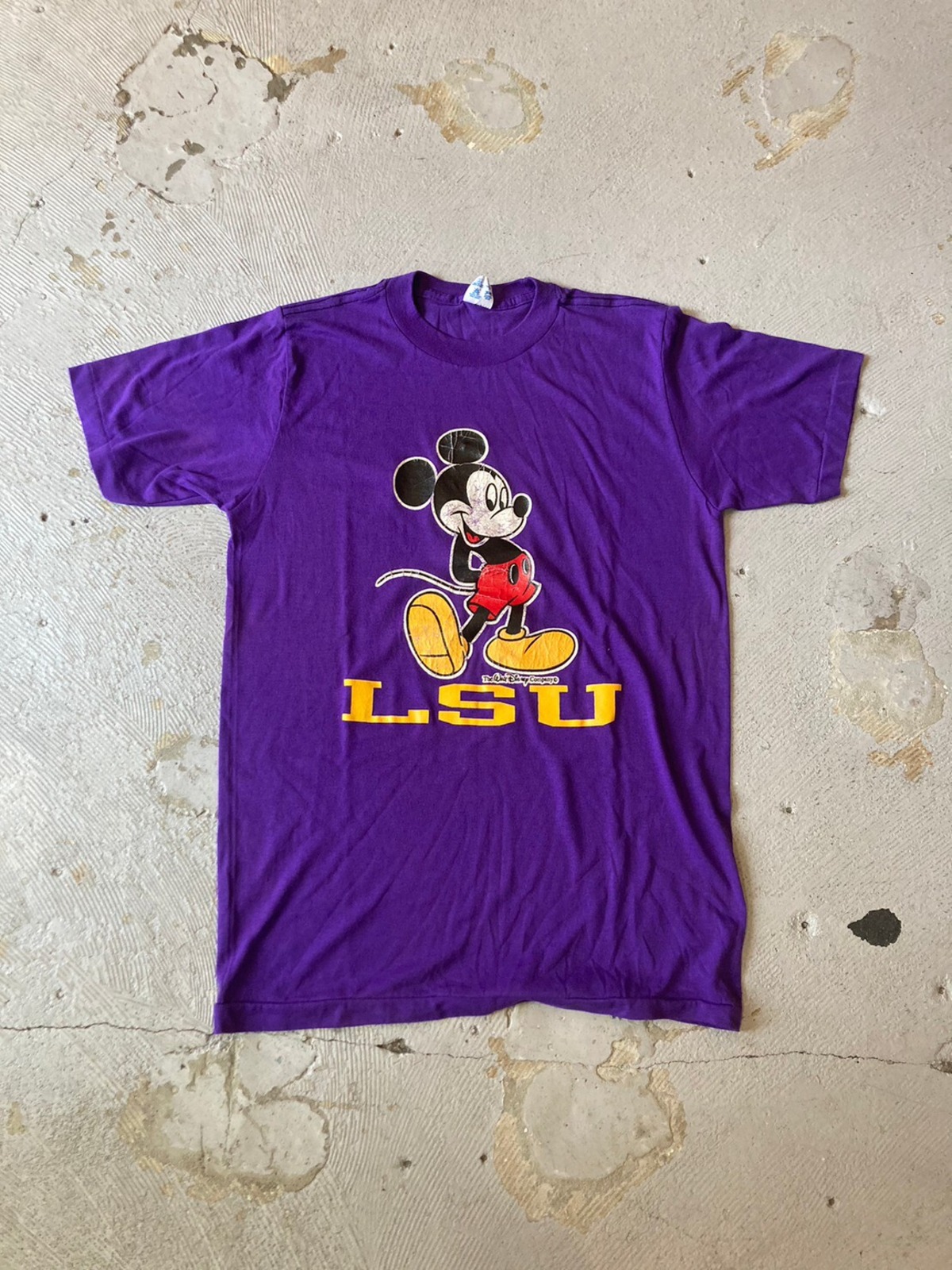 vintage 80's champion LSU × MICKEY print T-shirt size L | vintage ...
