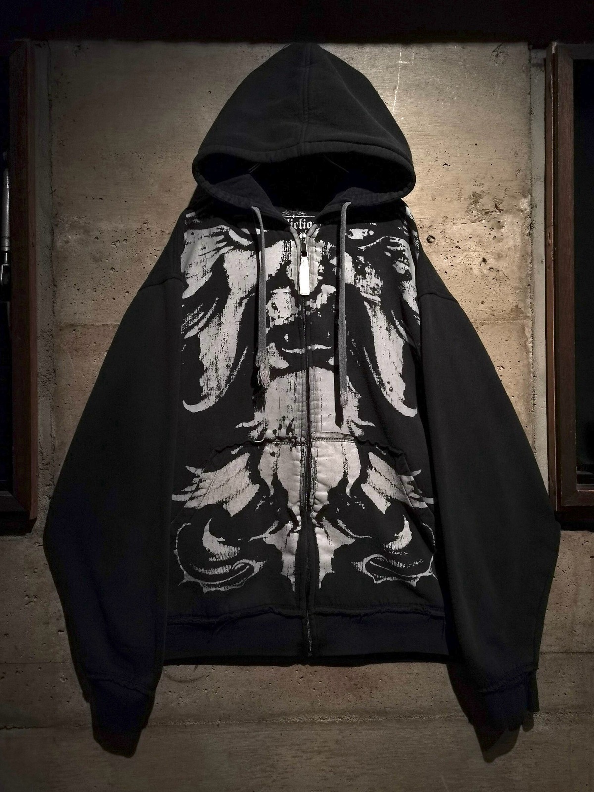 【Caka】"Affliction" Face Print Design Vintage Zip up Hoodie | Caka(カカ ...