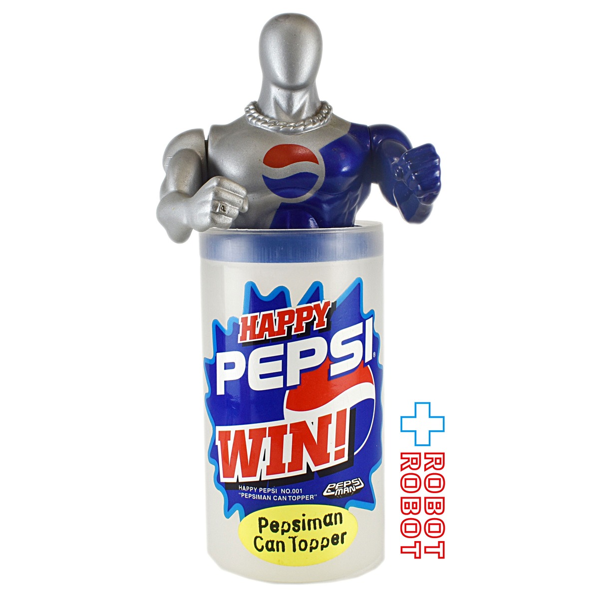 ペプシマン 缶トッパー HAPPY PEPSI WIN ハッピー ペプシ ウィン | ROBOTROBOT