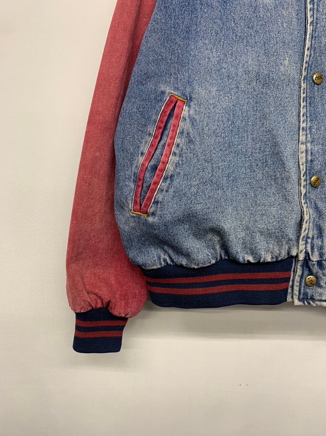 “INDIANA HOOSIERS” Padded Denim Stadium Jacket | RENGA CLOTHING STORE