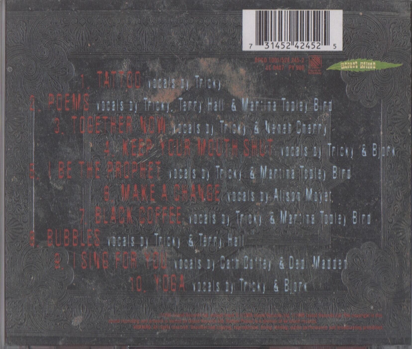 【CD】TRICKY / Nearly God | COMPACT DISCO ASIA